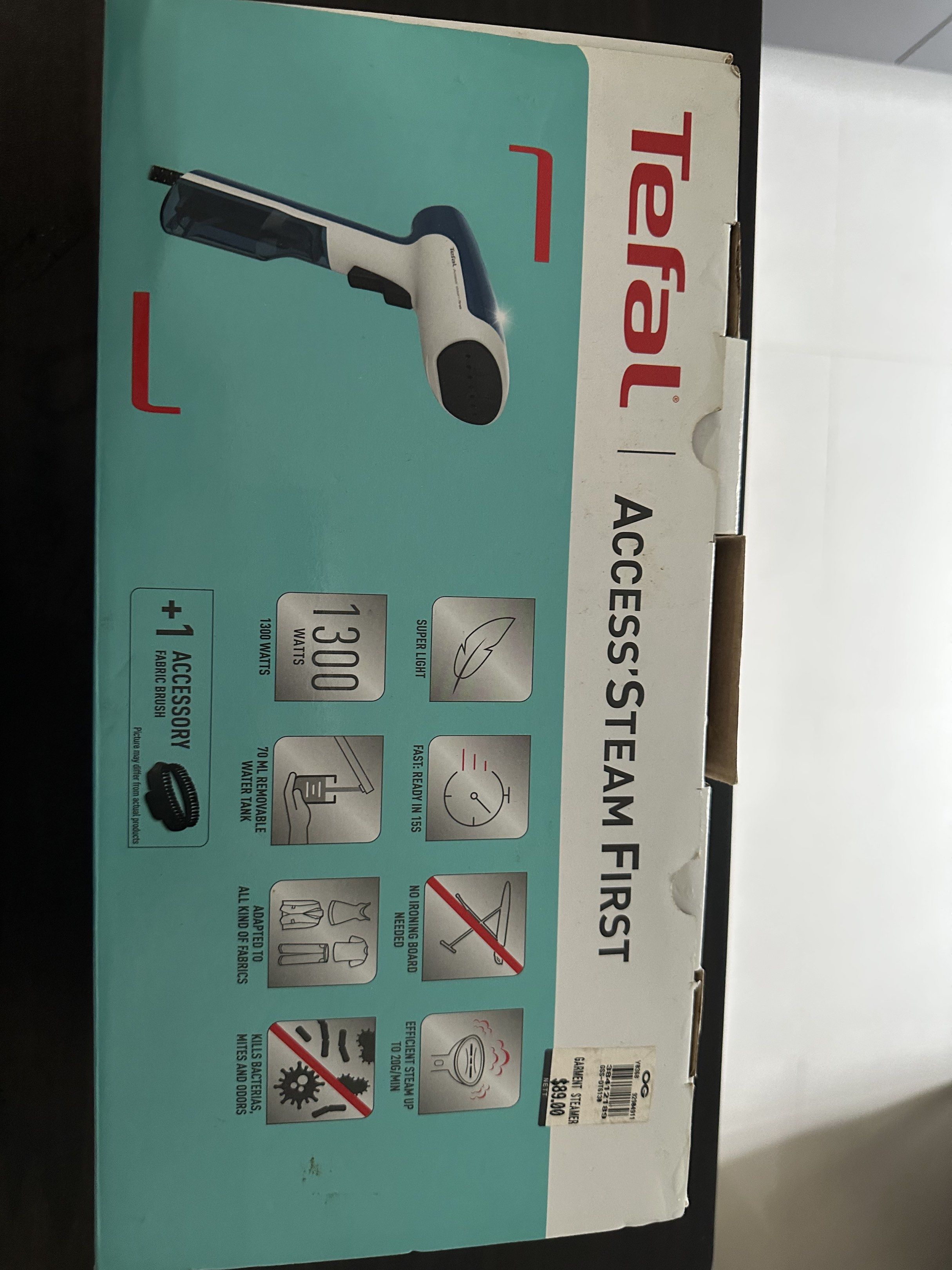 Tefal Access'Steam First Handheld Garment Steamer, TV & Home Appliances ...