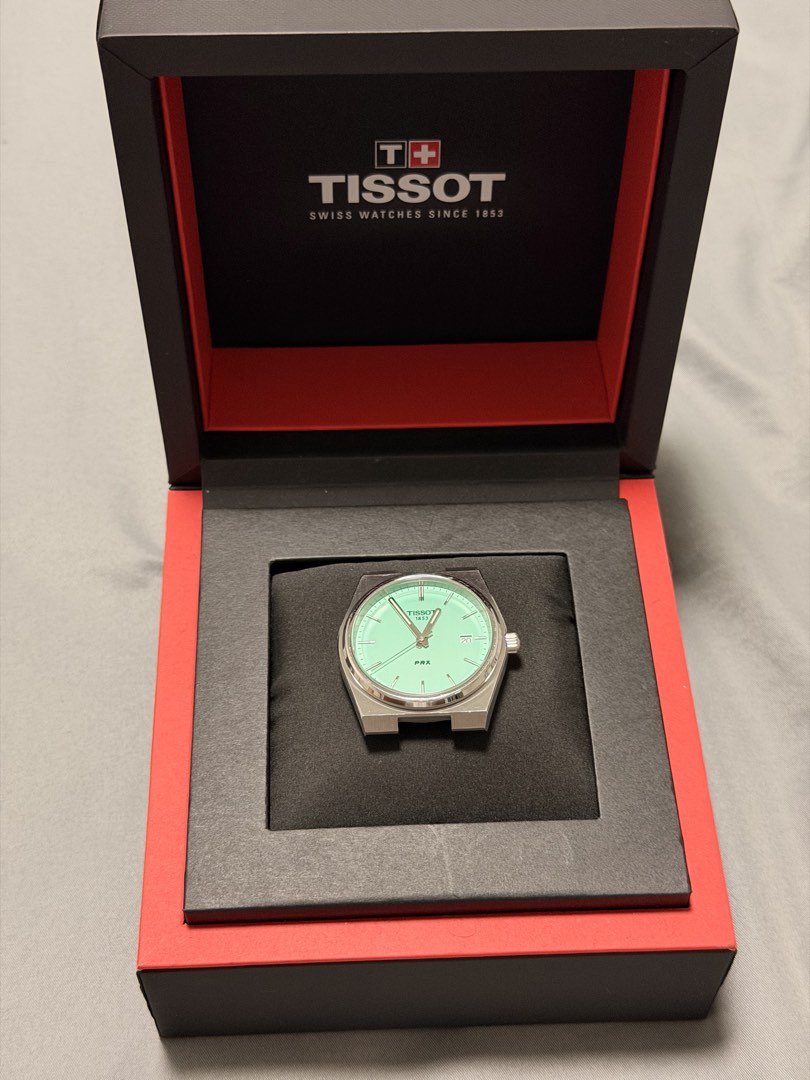 Tissot PRX 40mm Light Green, Luxury, Watches on Carousell