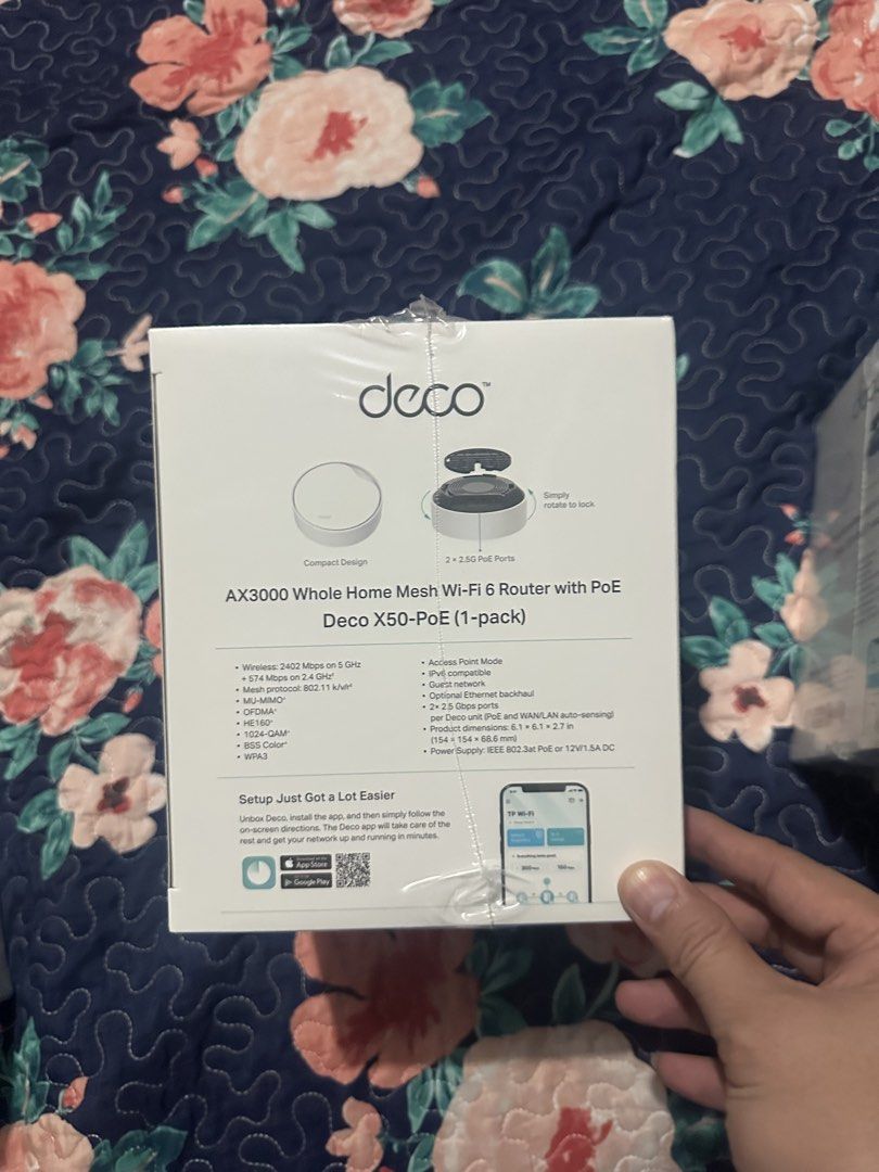TP-Link Deco X50-PoE Mesh Wi-Fi 6 Router, Computers & Tech, Parts ...
