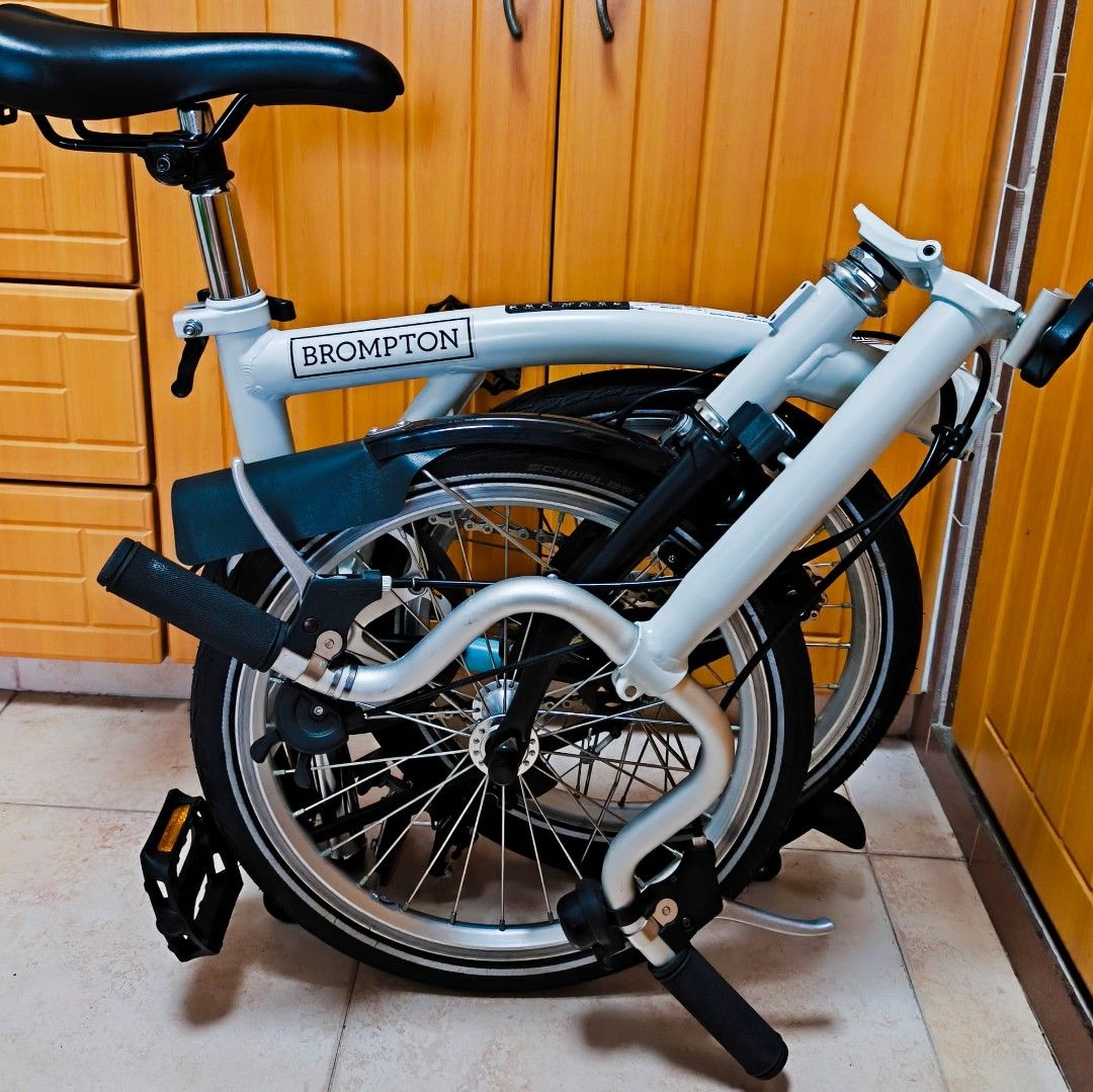 2023 Brompton A-Line M3L Papyrus White trifold folding bike foldable ...