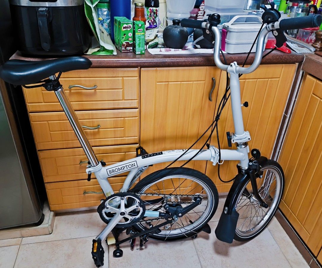 2023 Brompton A-Line M3L Papyrus White trifold folding bike foldable ...