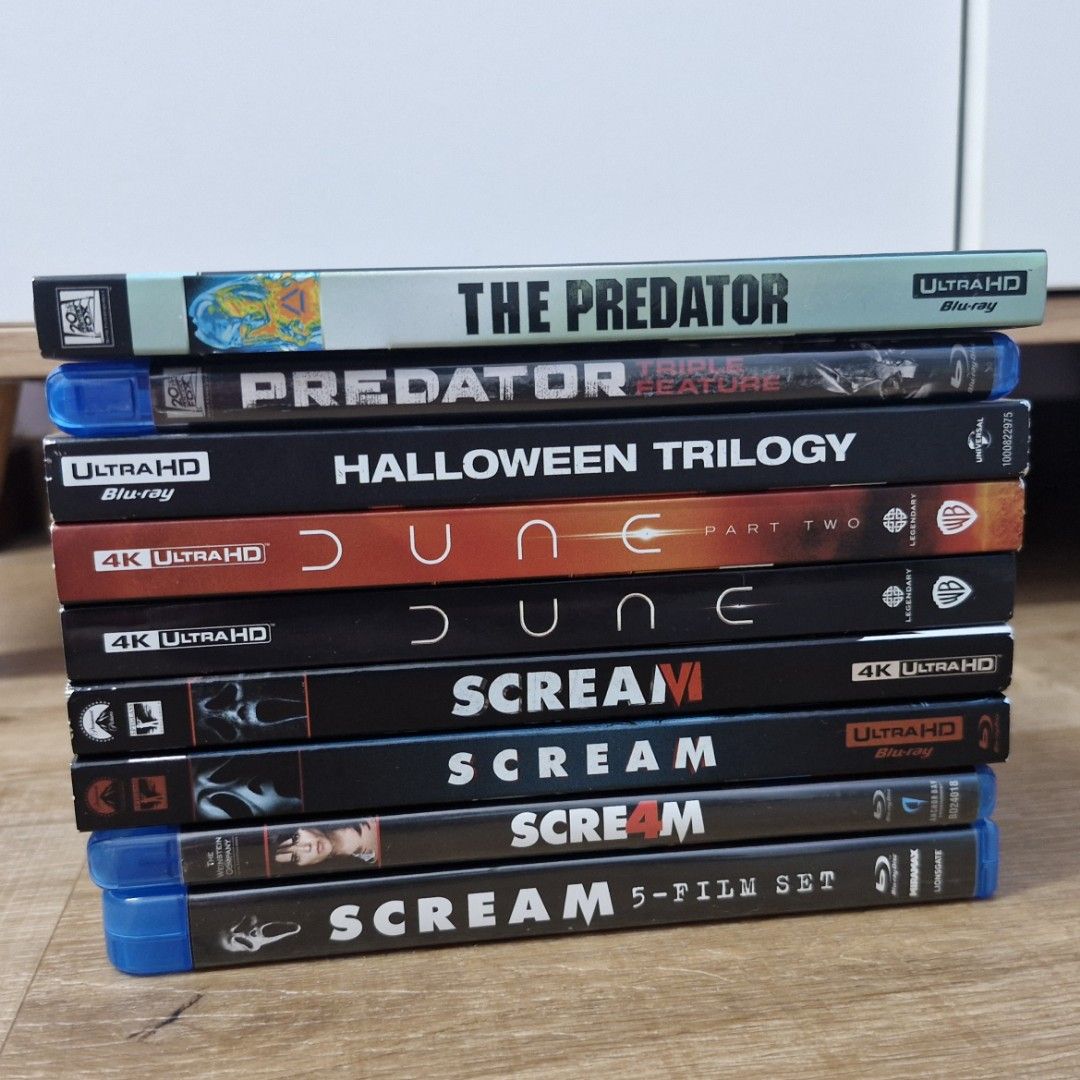 4K & Blu-ray Bundle (Dune Scream Halloween Predator) horror sci-fi ...