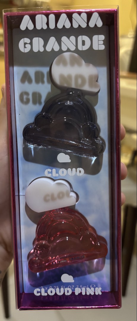 Ariana Grande Cloud Pink Perfume Set (7.5ml each), Beauty & Personal ...