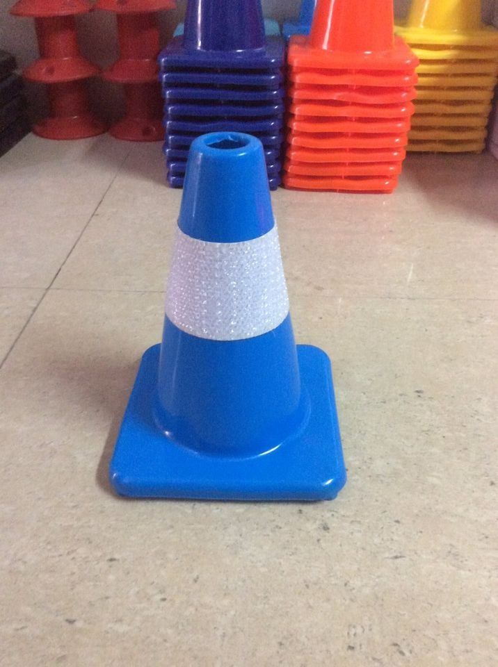 Blue Rubber Traffic Cone 11 inches height, Commercial & Industrial ...
