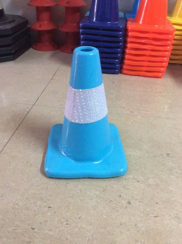 Blue Rubber Traffic Cone 11 inches height, Commercial & Industrial ...
