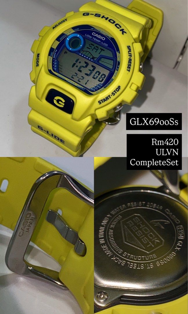 Casio G-Shock GLX6900Ss Sea Snake Yellow. like dw6900, Men's Fashion ...