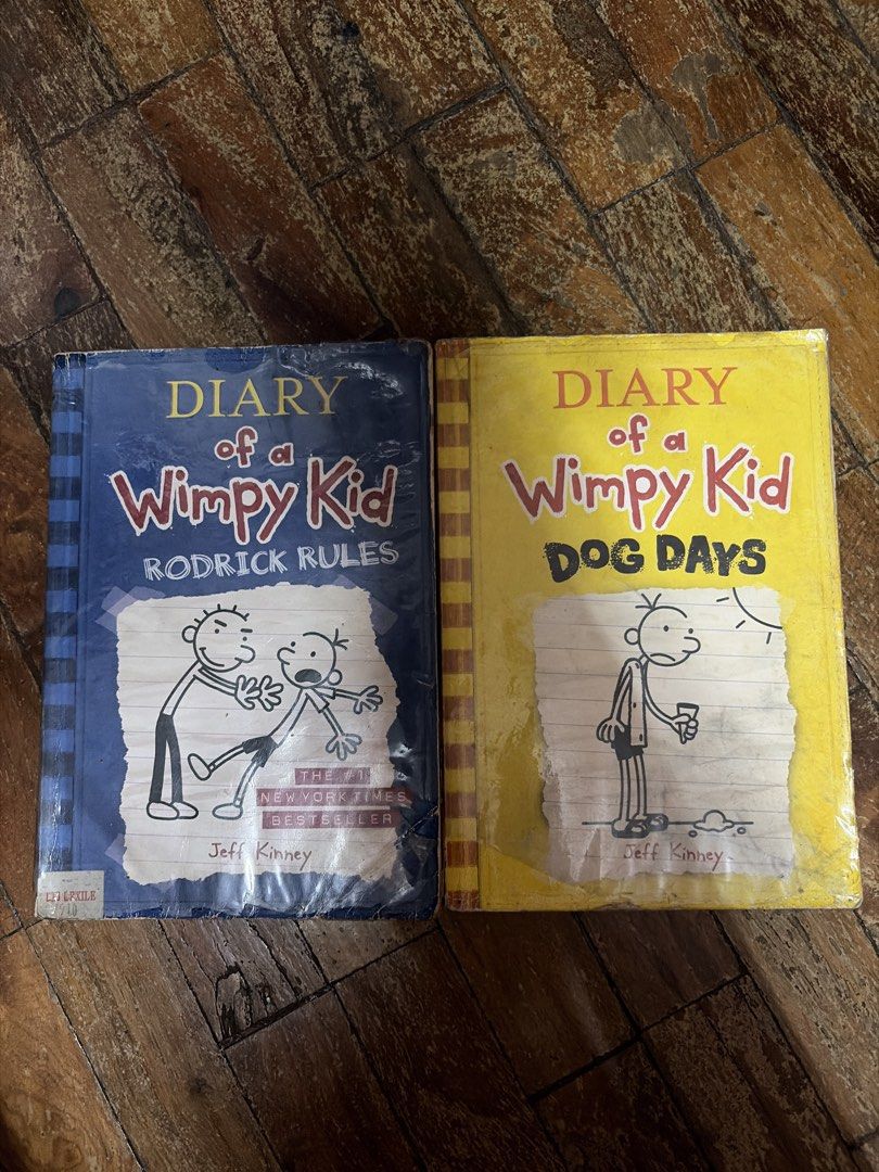 Diary of a Wimpy Kid Books - Rodrick Rules & Dog Days, Hobbies & Toys ...