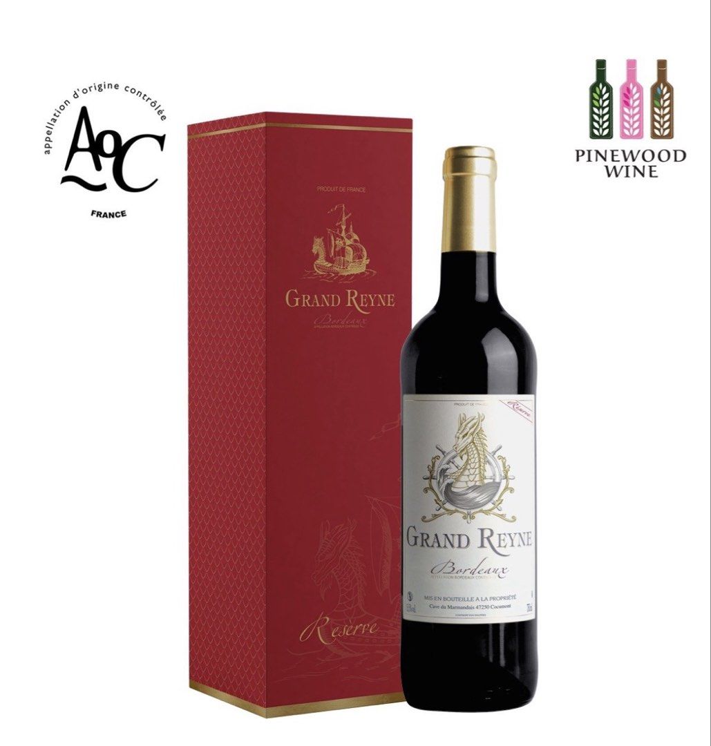 Grand Reyne Bordeaux 紅酒, 嘢食 & 嘢飲, 酒精飲料 - Carousell