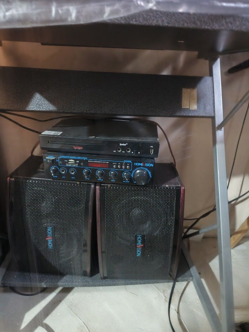 Home Vision Speaker System with Amplifier and DVD Player, Audio ...