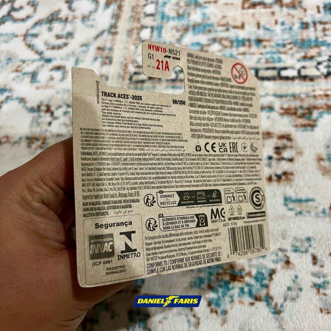 Hot Wheels F1 RedBull Mainline Short Card, Hobbies & Toys, Toys & Games ...