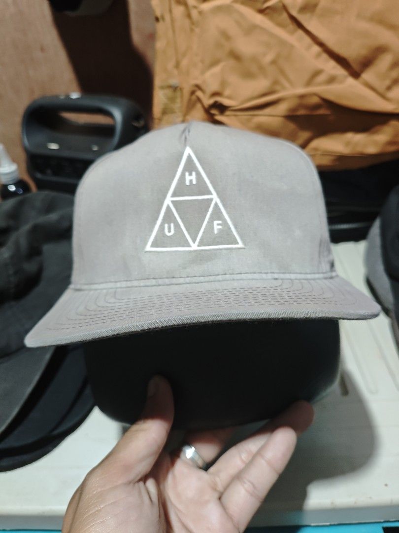 HUF Triangle Logo Cap, Men's Fashion, Watches & Accessories, Caps ...