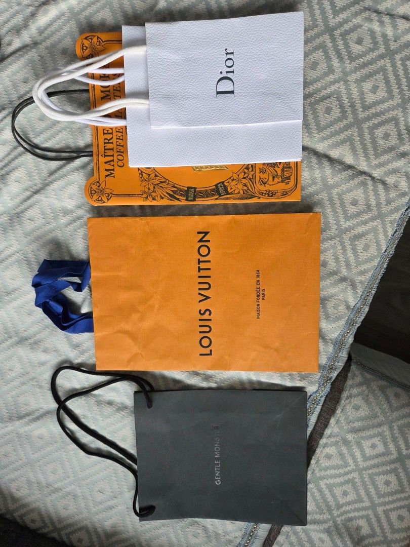 Luxury Shopping Bags - Louis Vuitton, Dior, Bacha Coffee, Gentle ...