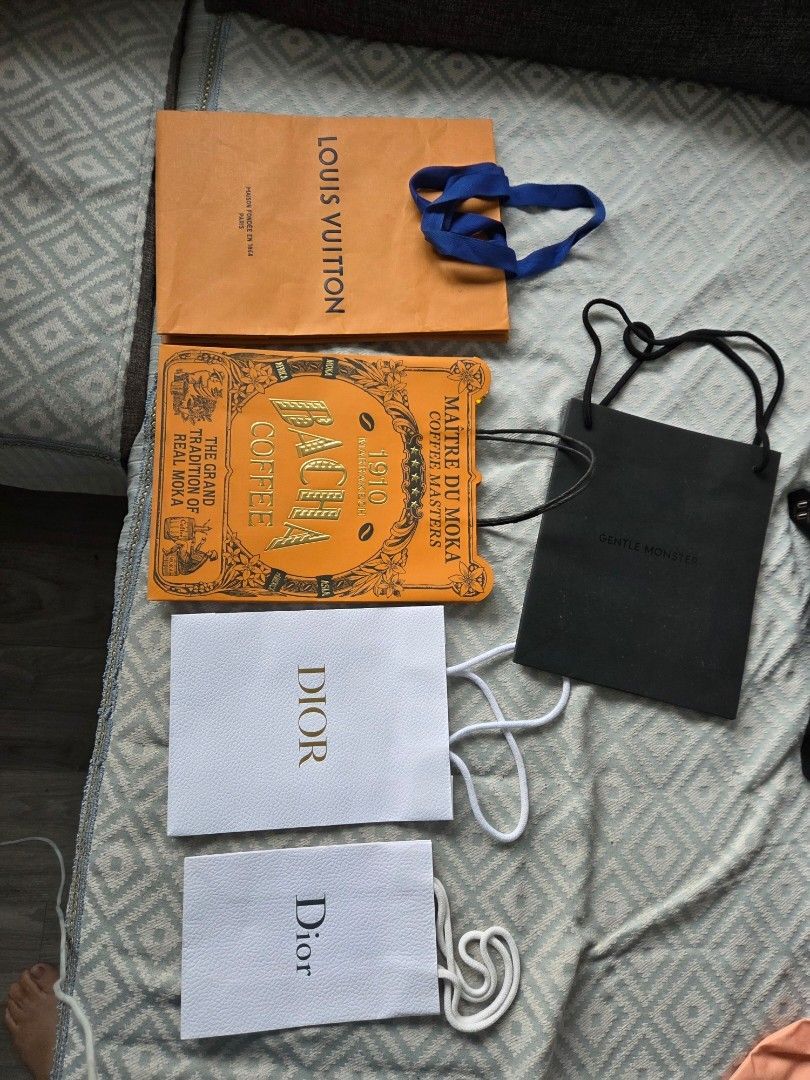 Luxury Shopping Bags - Louis Vuitton, Dior, Bacha Coffee, Gentle ...