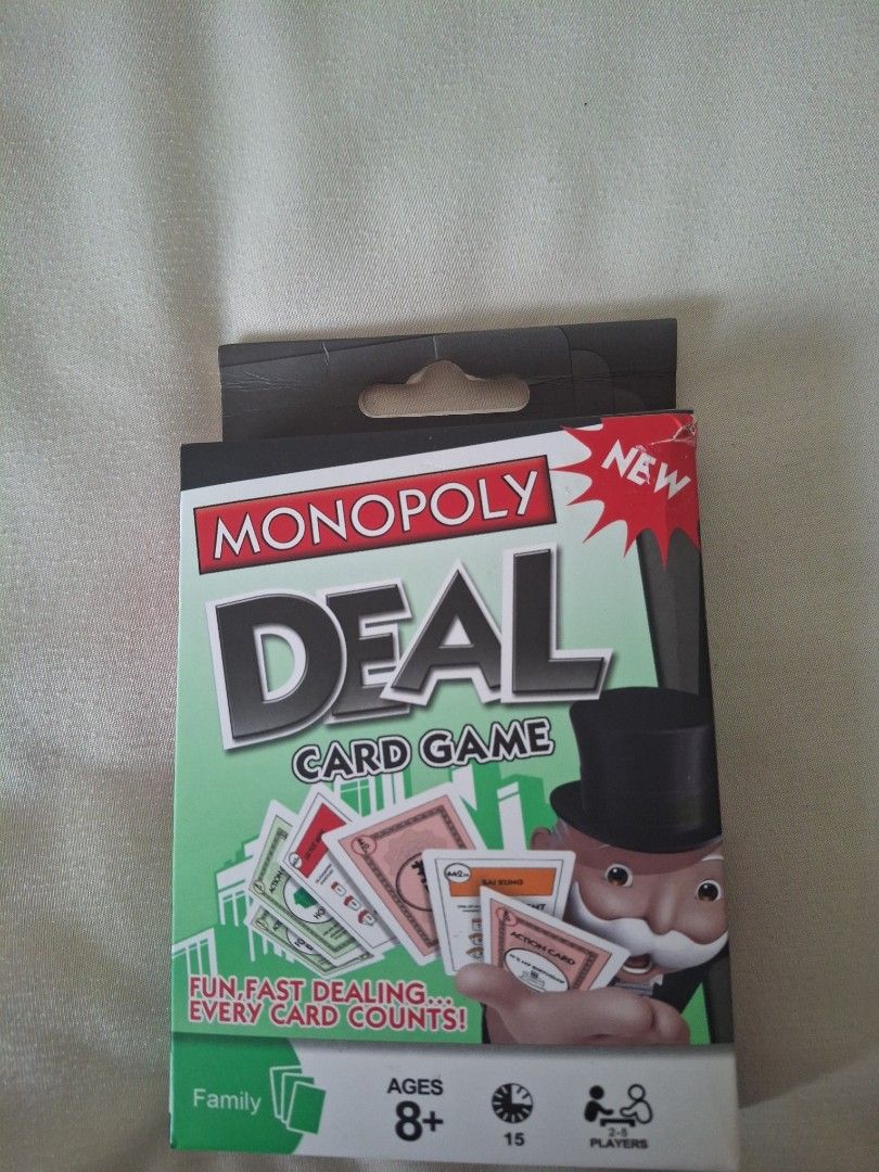 Monopoly Deal card game, Hobbies & Toys, Toys & Games on Carousell