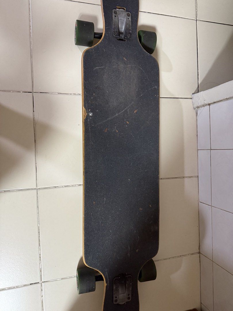 Plain Black Longboard, Sports Equipment, Sports & Games, Skates ...