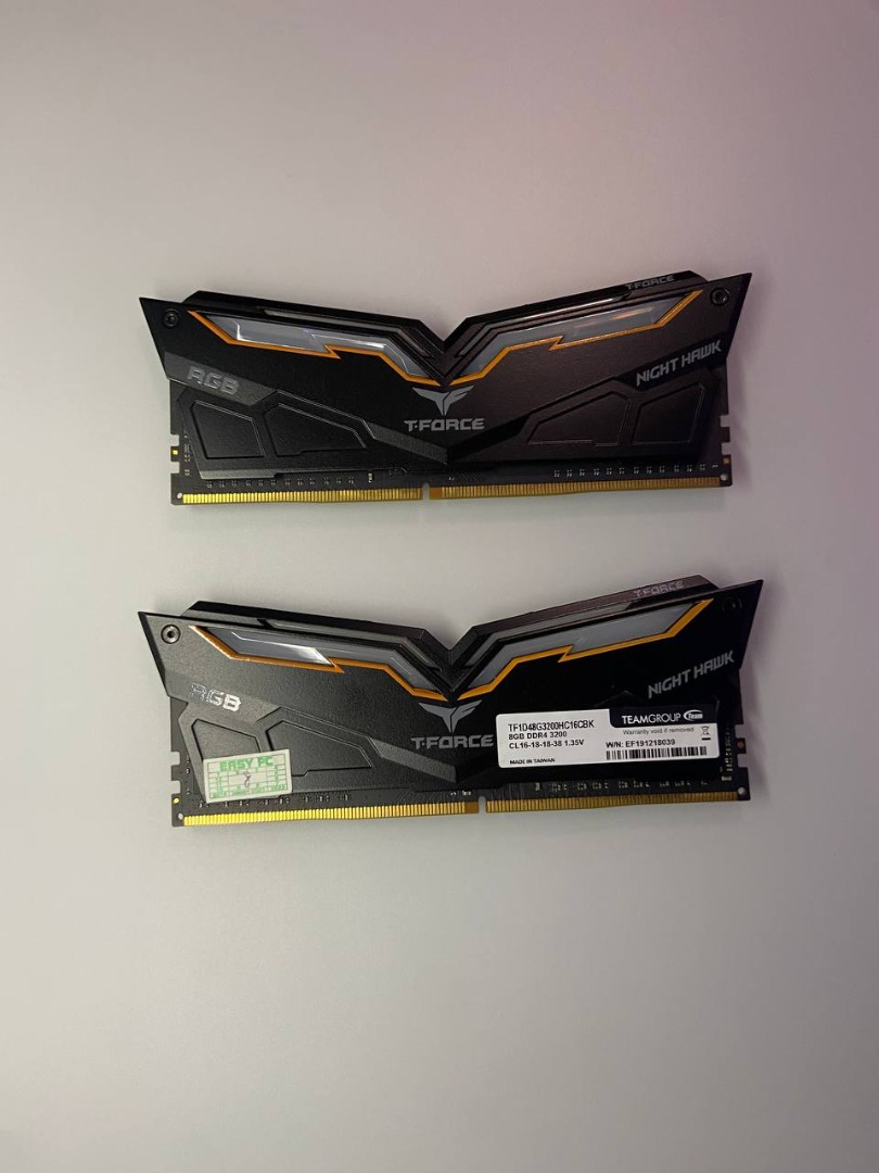 T-FORCE NightHawk RGB 16GB 3200MHZ, Computers & Tech, Parts ...