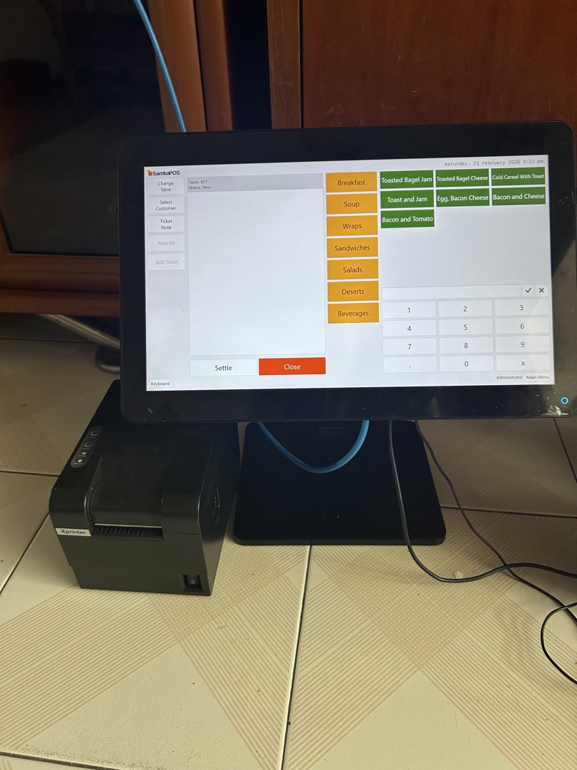 Touchscreen POS Cashier for F&B, Salons, Spa etc, Computers & Tech ...