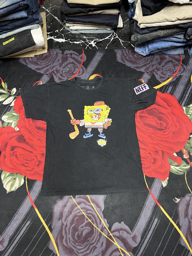 tshirt spongebob x neff, Men's Fashion, Tops & Sets, Tshirts & Polo ...