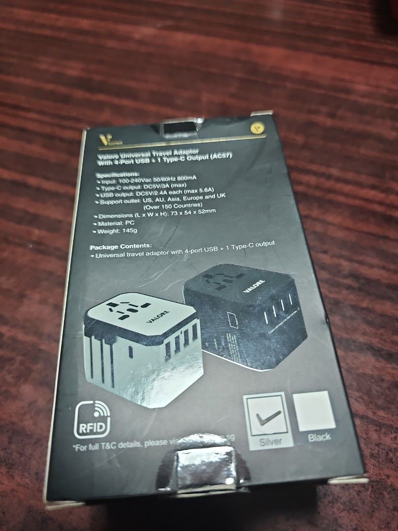 Valore Universal Travel Adapter AC57, Computers & Tech, Parts ...