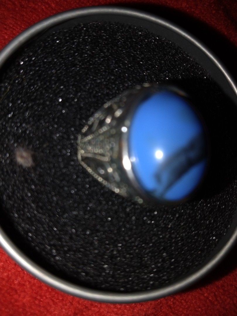 Vintage Blue Stone Ring, Women's Fashion, Jewelry & Organisers, Rings ...