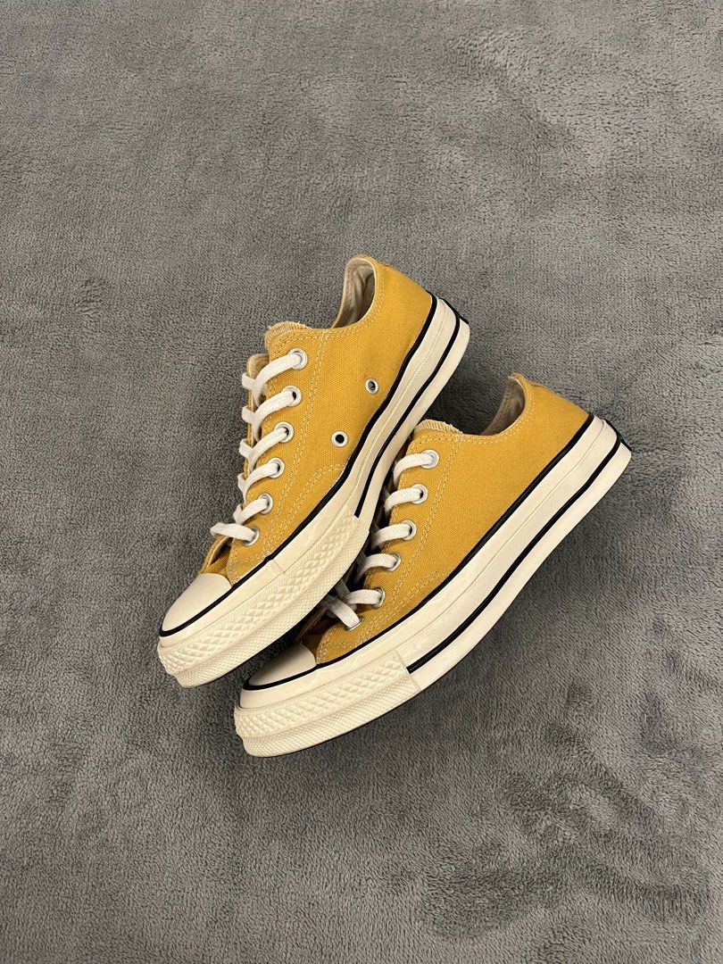 Converse Chuck 70 Low Top - Mustard Yellow, Women's Fashion, Footwear ...