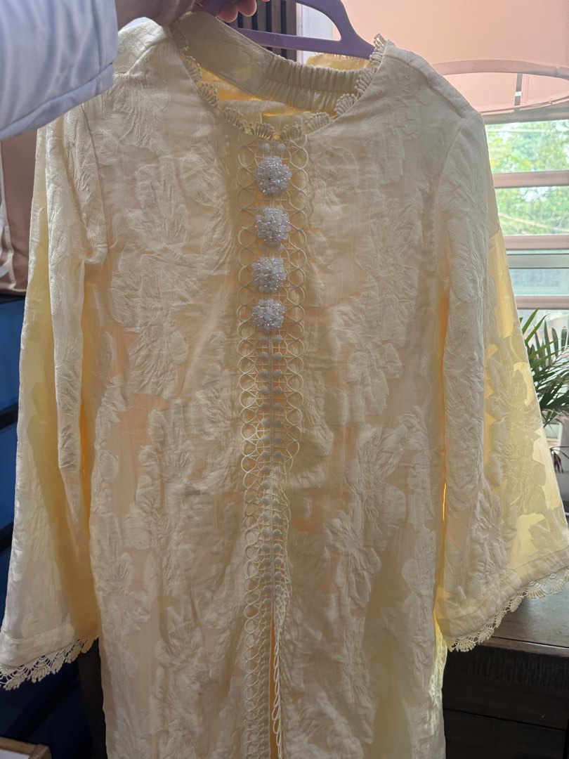 Davina kurung by wanzar, Women's Fashion, Muslimah Fashion, Baju Kurung ...