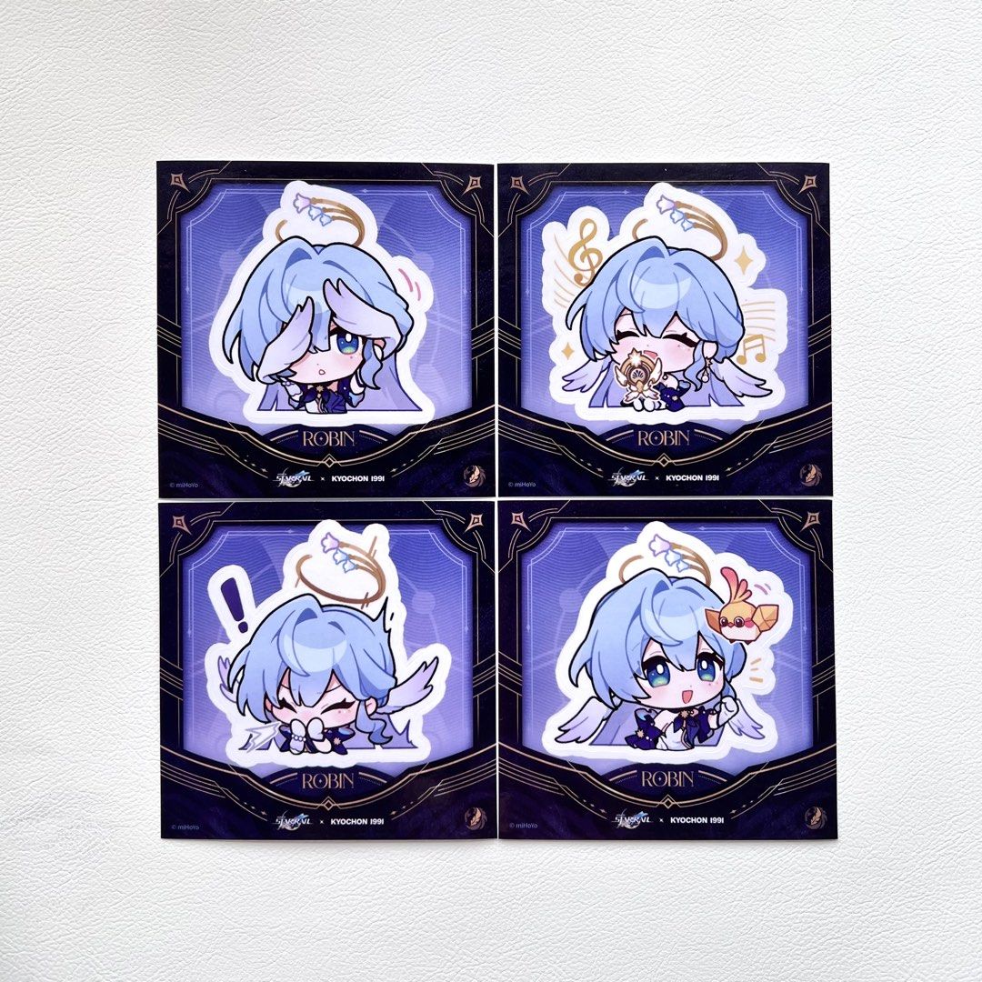 hsr robin chibi collab stickers, Hobbies & Toys, Memorabilia ...