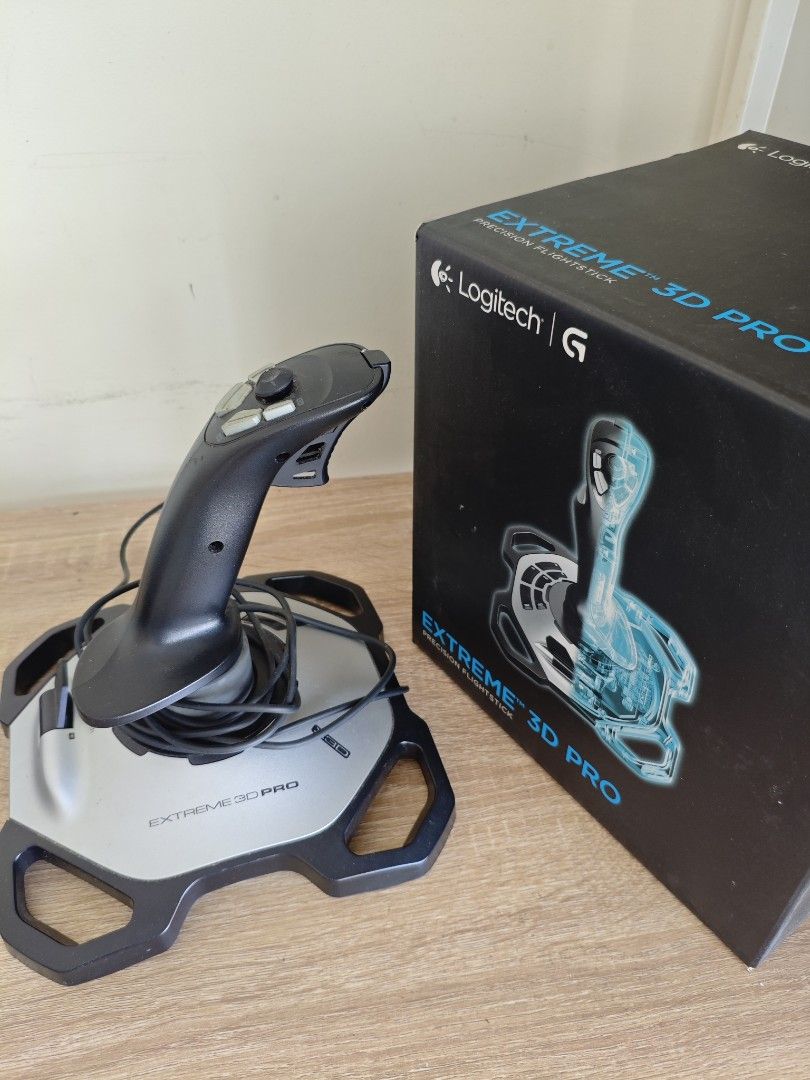 Logitech Extreme 3D Pro Joystick, Video Gaming, Gaming Accessories ...