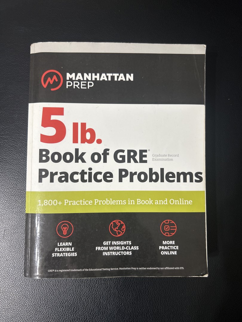 Manhattan Prep 5 lb. Book of GRE Practice Problems, Hobbies & Toys ...