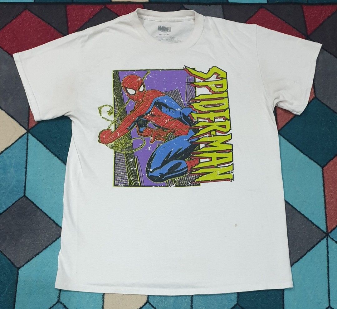 Marvel Spider-Man Graphic Tee, Men's Fashion, Tops & Sets, Tshirts ...