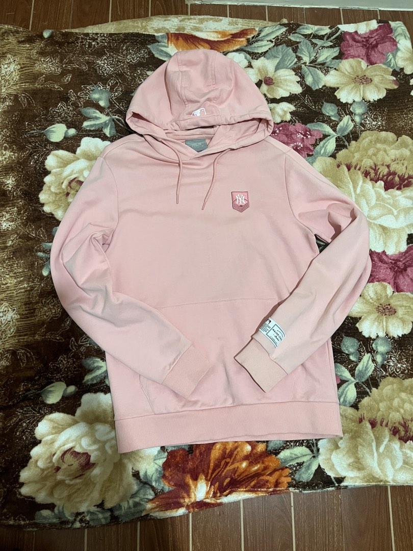 MLB New York Yankees Pink Hoodie, Men's Fashion, Coats, Jackets and ...