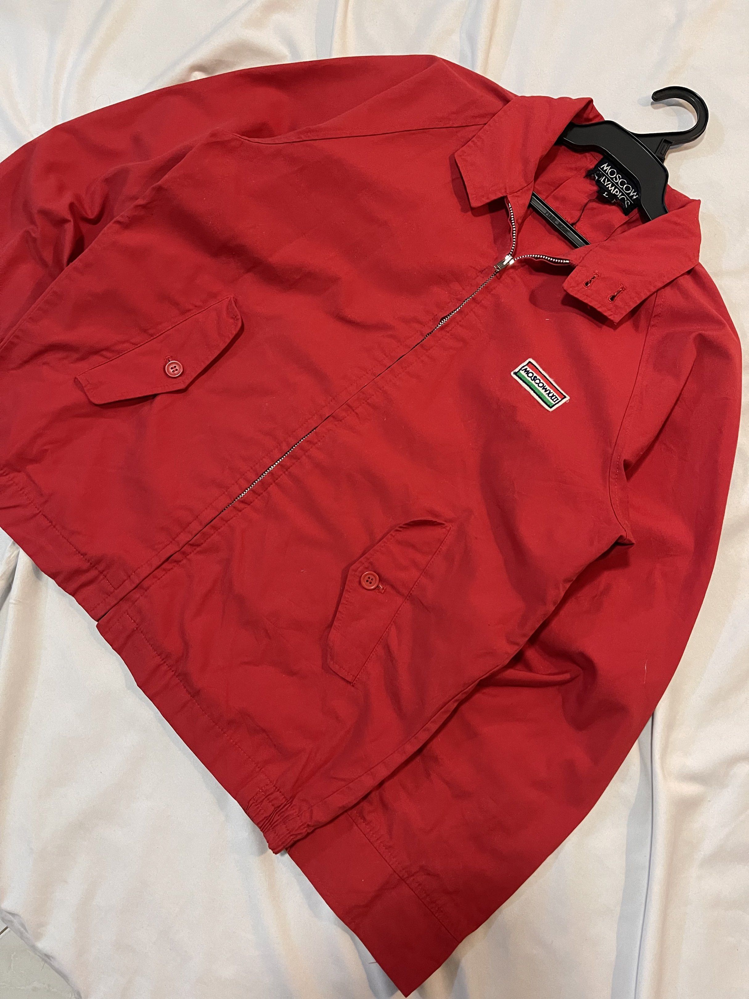 Moscow Olympics Harrington Jacket, Women's Fashion, Coats, Jackets and ...