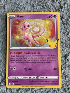 Mew 2021 Pokemon Celebrations 25th Anniversary Holo Rare 011/025 ...