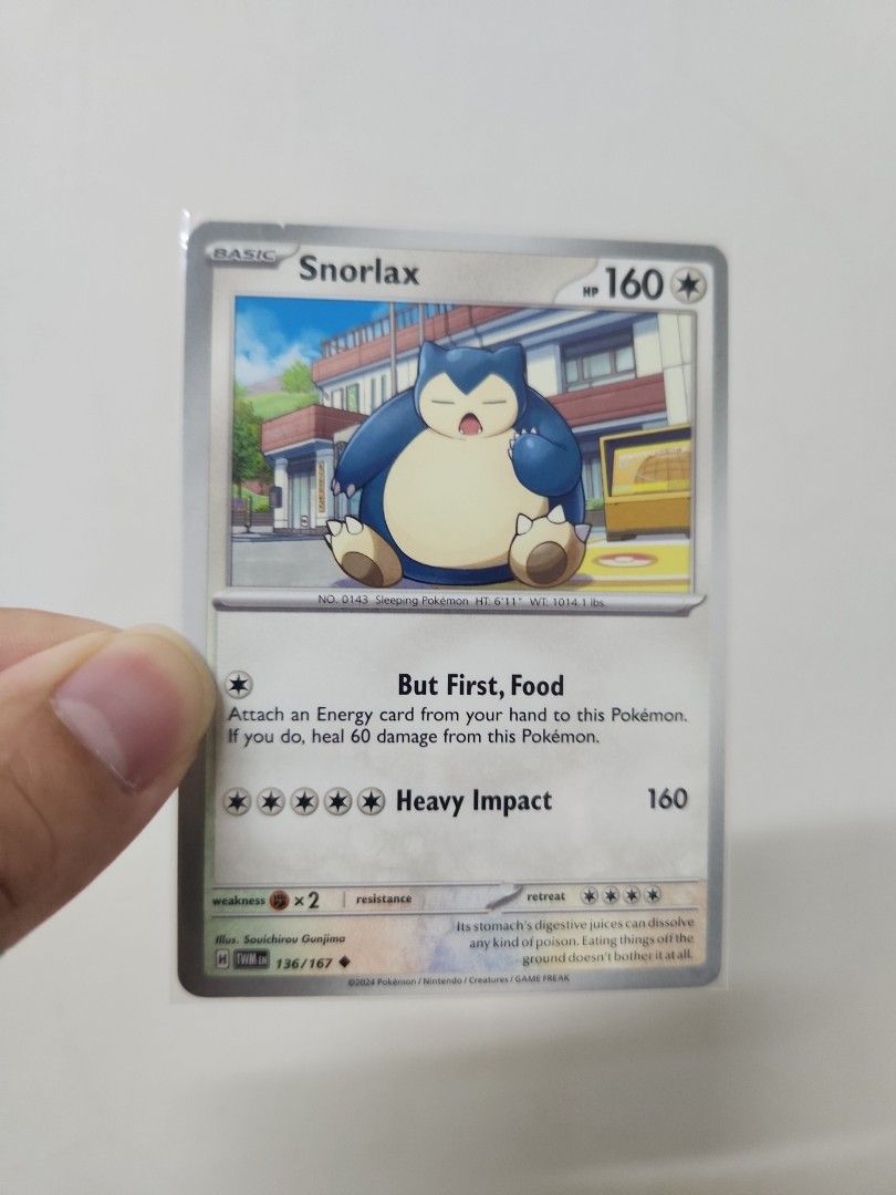 Pokemon TCG Snorlax 236/187, Hobbies & Toys, Toys & Games on Carousell
