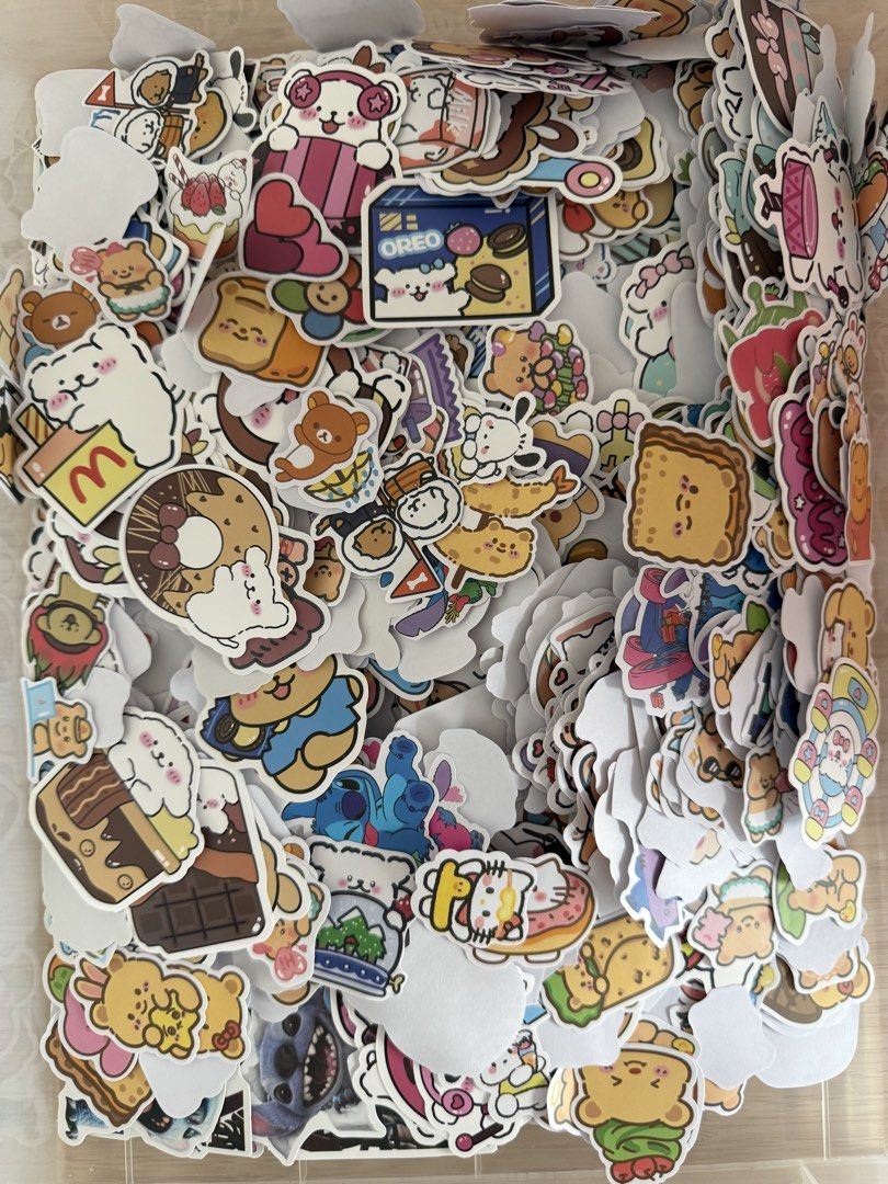 $1 for 40pcs Stickers, Hobbies & Toys, Art & Prints on Carousell
