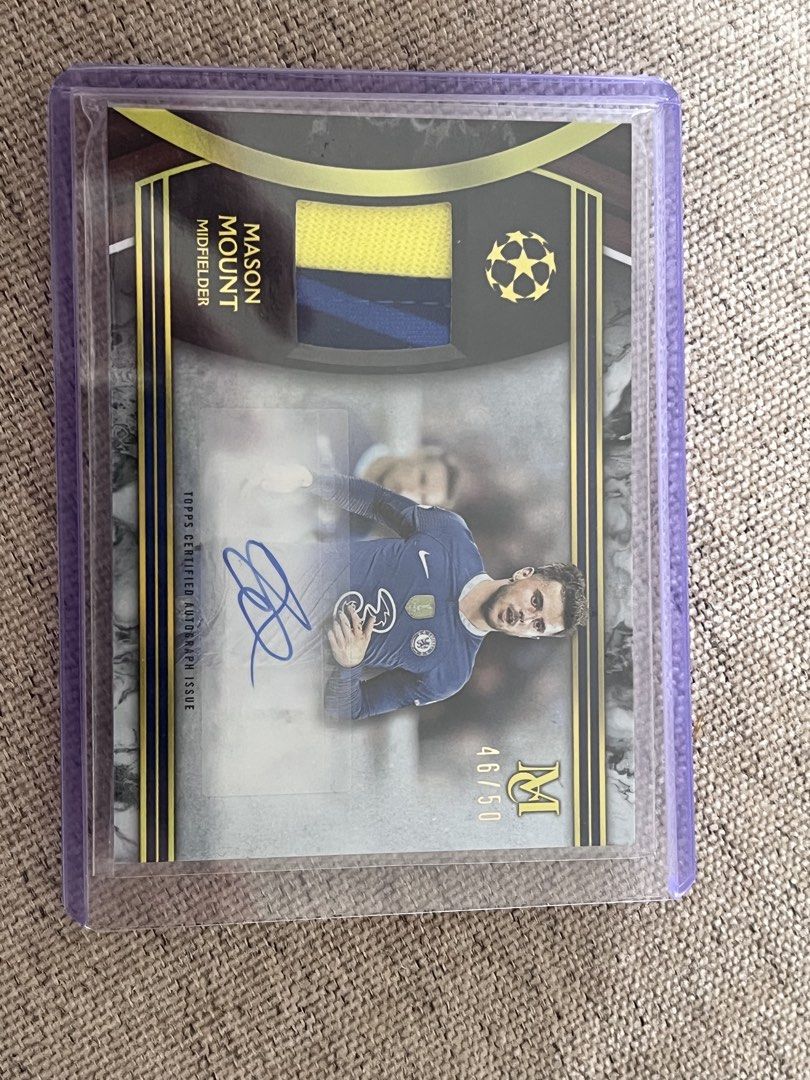 Topps Museum Mason Mount Autograph Relic Card, Hobbies & Toys, Toys ...