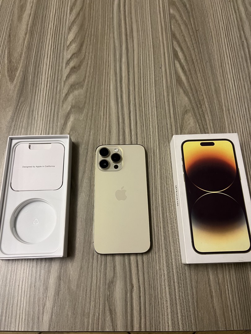iPhone 14 Promax 256GB Resmi bea cukai ( Gold ), Telepon Seluler ...