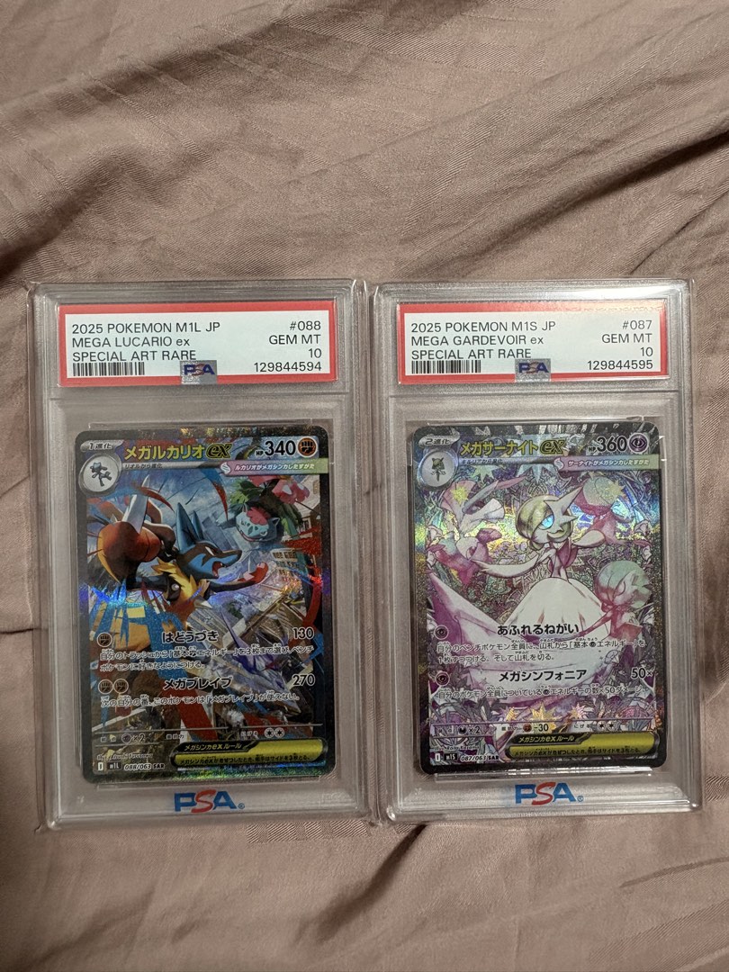 PSA 10 Pokemon Cards - Mega Lucario & Mega Gardevoir Sequential ...