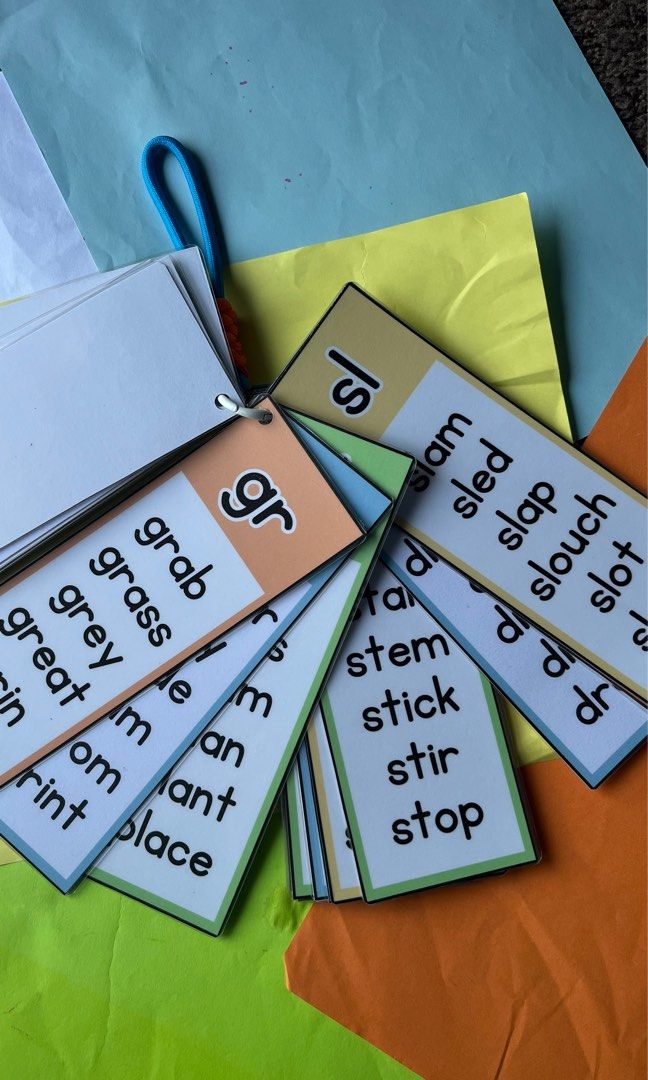26 Blends and Digraphs Flashcards, Hobbies & Toys, Toys & Games on ...