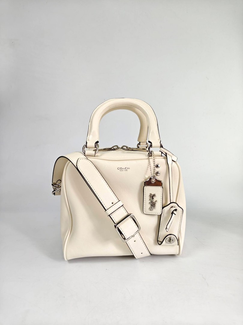 Coach Cube Rogue Bag 20 - White, Women's Fashion, Bags & Wallets ...