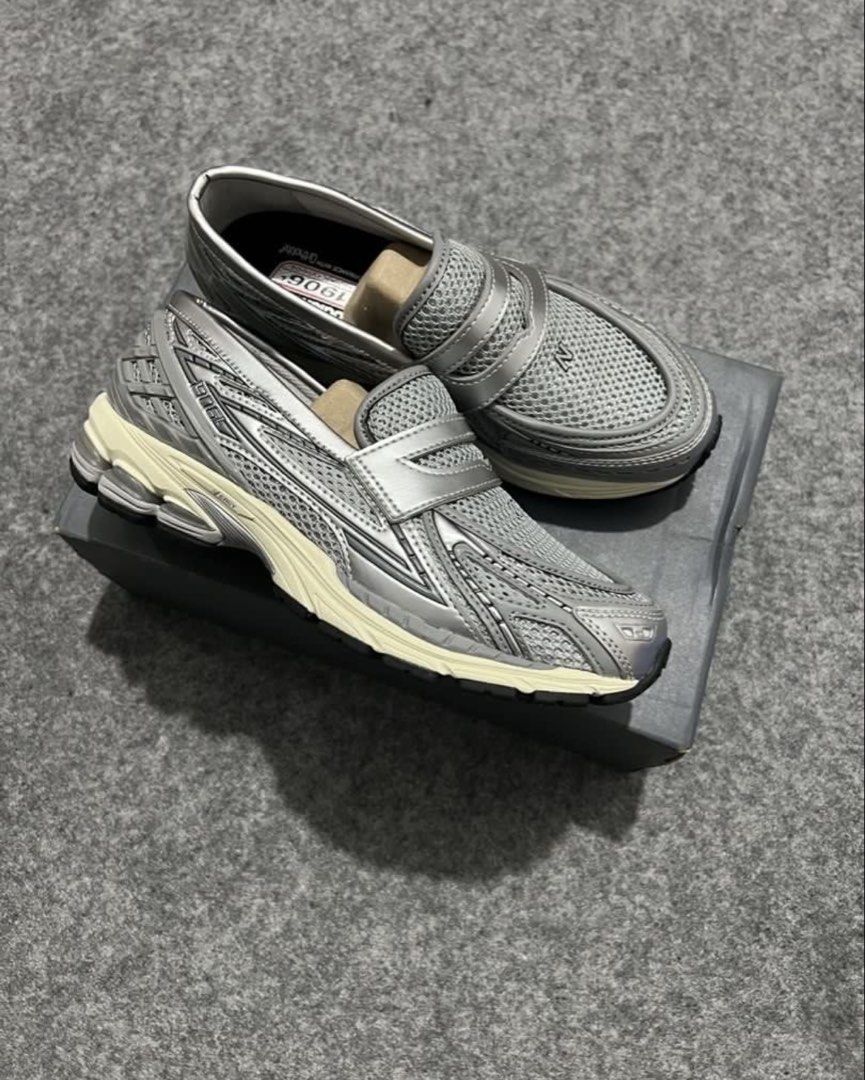 New Balance 1906L Loafers Silver Original Resmi, Fesyen Pria, Sepatu ...