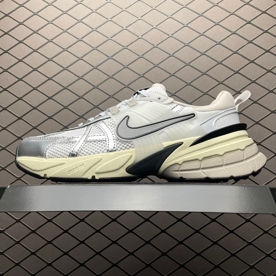 Nike V2K Run "Metallic Silver" White Silver Sneakers , Women's Fashion ...