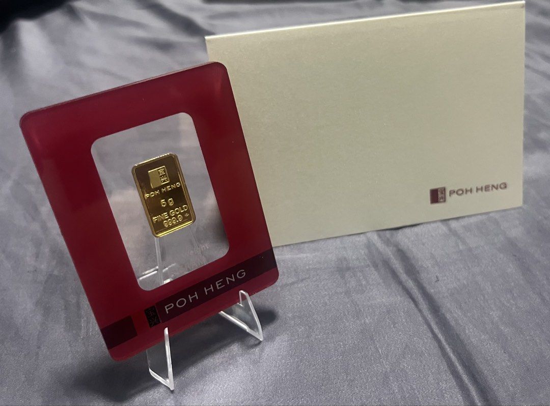 Poh Heng 5 gram Gold Bar, Luxury, Accessories on Carousell