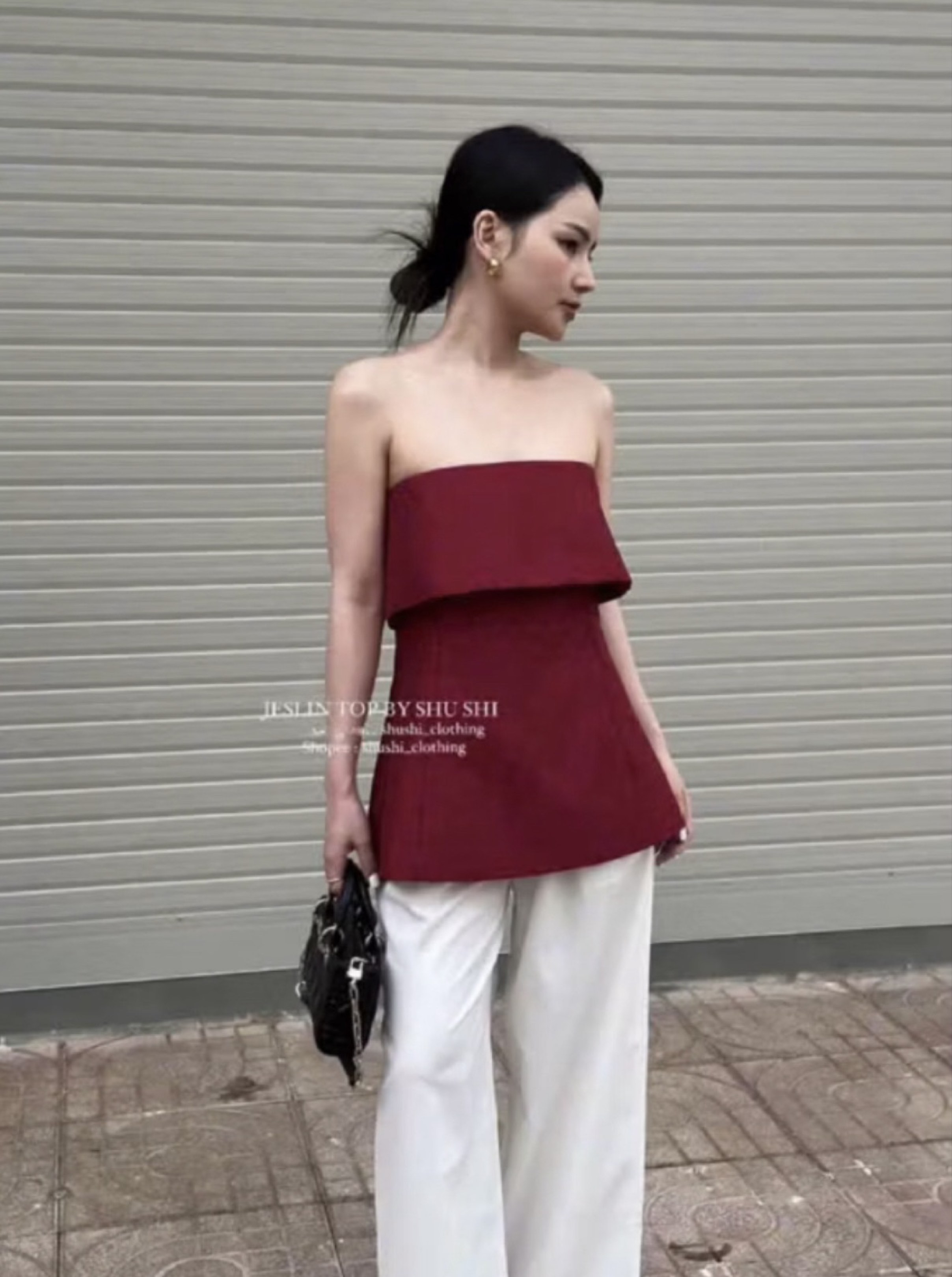 Shushi Jeslin Top, Women's Fashion, Tops, Sleeveless on Carousell