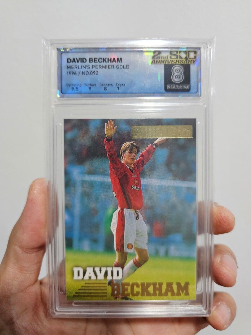 David Beckham Merlin's Premier Gold Trading Card - Man United Rookie ...