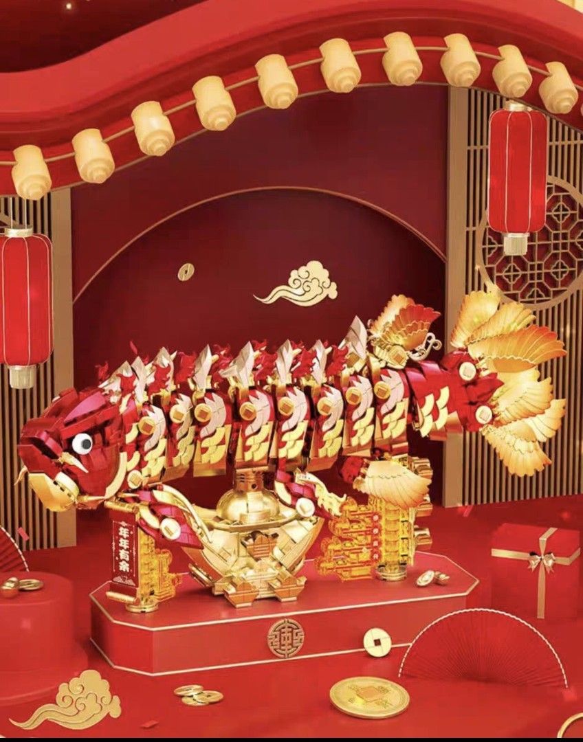 Dragonfish arowana building block, Hobbies & Toys, Toys & Games on ...