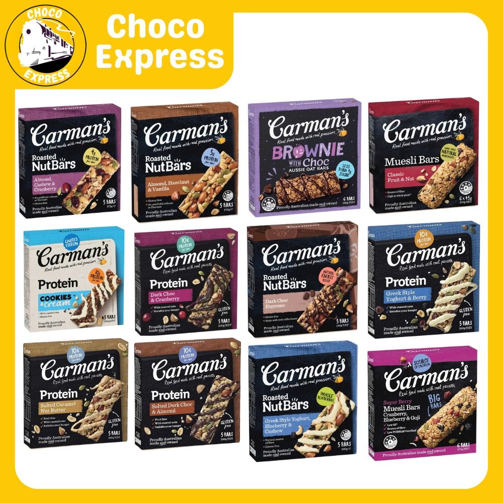 [HALAL] Carman's Protein Nut Bar snacks, Food & Drinks, Packaged ...