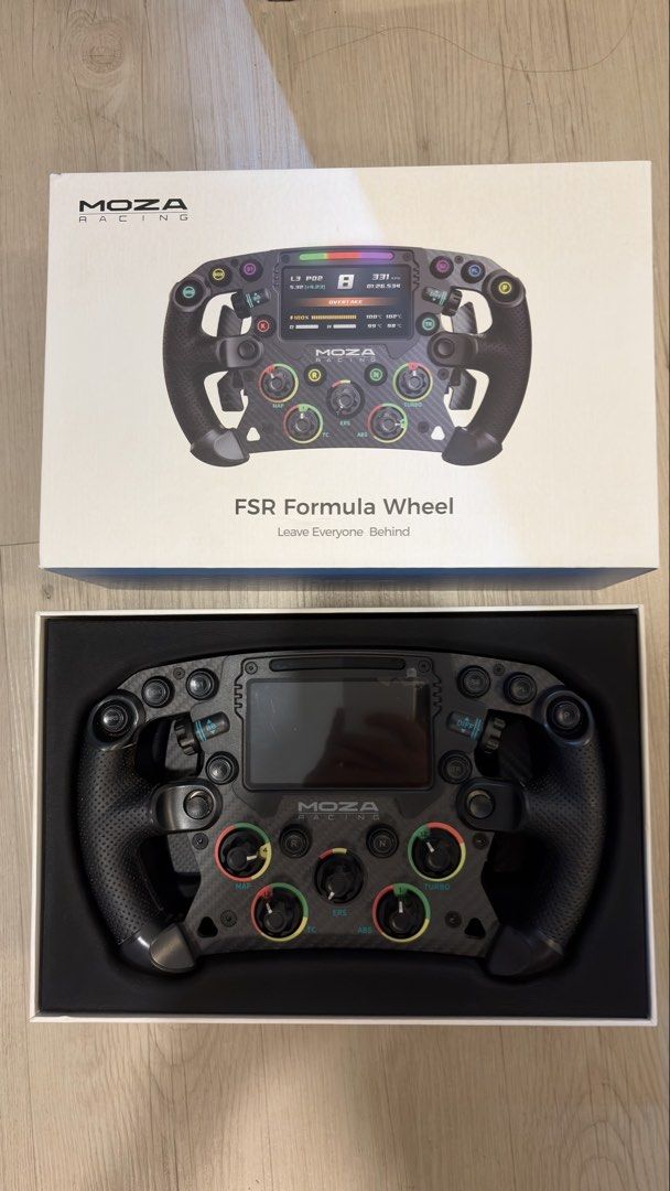 MOZA FSR Formula Wheel & R9 V2 Wheel Base, Video Gaming, Gaming ...