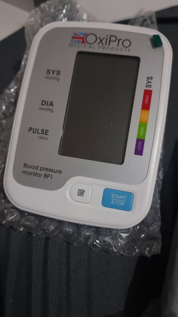 OxiPro Arm Type Blood Pressure Monitor BP1, Health & Nutrition, Health ...