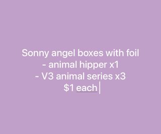 Sealed Sonny Angel Blind box, Hobbies & Toys, Toys & Games on Carousell